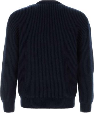 Ferragamo Ribbed Sweater - Navy