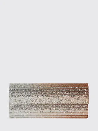 Jimmy Choo London Pochette rigide Sweetie en r&eacute;sine paillet&eacute;e avec bandouli&egrave;re amovible