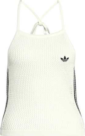 adidas Femme, Sport, Blanc, Taille: 38 FR Haut en crochet tricot&eacute;