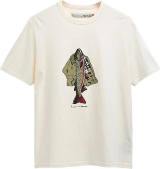 Barbour Homme, Tops, Blanc, Taille: L Fishing J