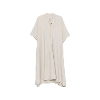 Ziggy Chen Panelled Short-sleeve Midi Dress