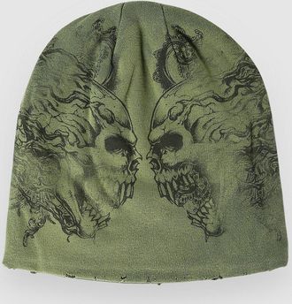 Affliction Screamer Beanie green potassium wash