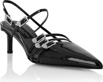Philipp Plein Multi-Strap Mid-Heel Slingbacks 5