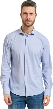 Yes-Zee YES Zee, Homme, Chemises, Bleu, Taille: XL Chemise Stretch Micro-motif