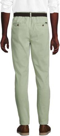 Lands End Straight Fit Chinos mit Textur, Herren, Größe:48-50 regular, Grün, Baumwolle/Lyocell (Viskose)/Baumwoll-Mischung, by Lands End