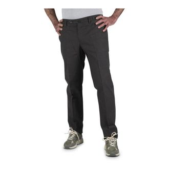 Pantaloni Torino Braune Mikro-Karohose - halb ma&szlig;geschneidert - - Trousers - Herren - Grau - S