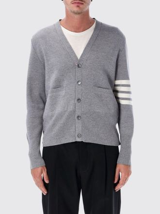 Thom Browne Cardigan en laine vierge &agrave; col en V et motif 4-Bar