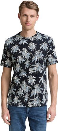 Tom Tailor T-Shirt mit All-Over Palmen Print