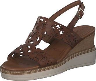 Tamaris Sandales hautes pour femme - Marron - Taille 37 EU
