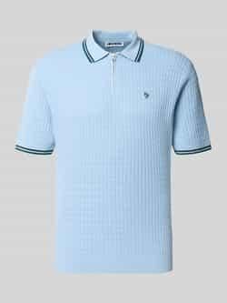 Review Slim Fit Poloshirt in Strick-Optik