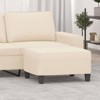 vidaXL Repose-pied Beige 70x55x41 cm Tissu microfibre Vidaxl
