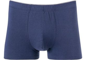Hanro Herren Trunk blau Baumwolle unifarben