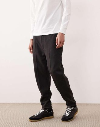 Polo Ralph Lauren Jogginghose in Dunkelgrau mit Pony-Logo und Strick-B&uuml;ndchen