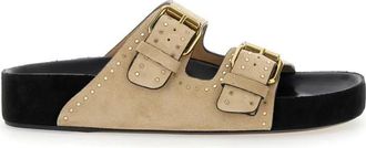 Isabel Marant Isabel Marant Sandalen - Lennyo Beige Slip-On Sandals - Gr. 41 (EU) - in Beige - f&uuml;r Damen