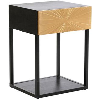 DKD Home Decor Nachttisch DKD Home Decor Golden Metall Holz (35 x 40 x 55 cm)