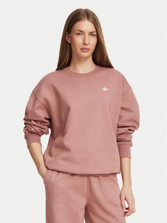 adidas Sweatshirt Essentials Crew Long Fleece LL0423 Braun Regular Fit