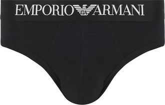 Emporio Armani Herren Unterw&auml;sche schwarz Baumwolle unifarben