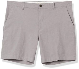 Amazon Essentials Goodthreads Mens 7 Inseam Lightweight Oxford Short Shorts, -gunmetal/grey, 36