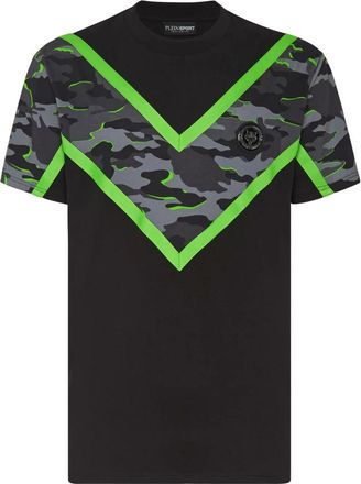 Plein Sport Homme, Tops, Noir, Taille: XL T-shirt Col Rond SS Neon Amazon Edition (Camouflage)