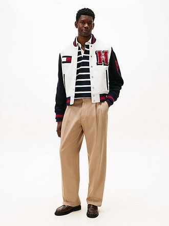 Tommy Hilfiger Pantalon ample à pinces en sergé