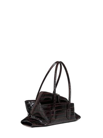 The Attico Womens Top Handle Bag La Passeggiata Small Brown Calf Leather (bos Taurus) Handbags Hand