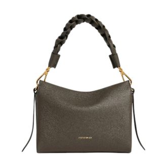 Coccinelle Sac &agrave; bandouli&egrave;re en cuir marron fonc&eacute; - Femme - Sacs - Vert - Taille: ONE Size
