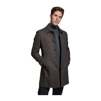 Luigi Bianchi Mantova Cappotto - - Coats - Herren - Braun - M