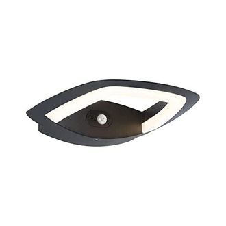 Paulmann 94838 Applique dextérieur LED Akena IP44 détecteur de mouvement 11W 800lm 243x254mm Anthracite aluminium 3000K