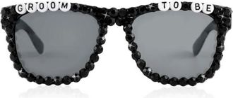 Generic Lunettes de soleil tendance pour enterrement de vie de jeune fille, lunettes de soleil l&eacute;g&egrave;res et confortables pour homme, mariage, enterrement de vie