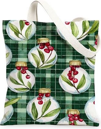 Generic Sacs fourre-tout vintage en toile avec motif floral, respectueux de lenvironnement, r&eacute;utilisables, l&eacute;gers et lavables avec bandouli&egrave;re pour voyage, pl