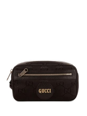 Gucci G&uuml;rteltasche mit GG-Muster - Schwarz