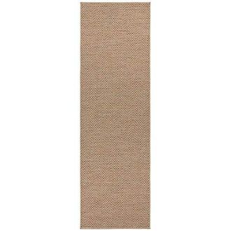 BT Carpet Nature Läufer In- und Outdoor - Schlingen Küchenläufer Rutschfest Flachgewebe Kurzflor Woll-Optik Fineloop Küchenteppich für Flur, Garten, Terrasse, B