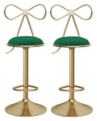 Generic Modernes 2er-Set Barhocker, 360&deg; drehbar und Verstellbarer Sitz f&uuml;r Kneipe, Caf&eacute; und Esszimmer, Barhocker/Grau/62-85 cm