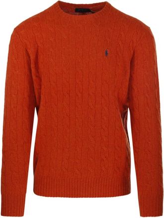 Ralph Lauren Homme, Pulls, Orange, Taille: L Pull ras du cou