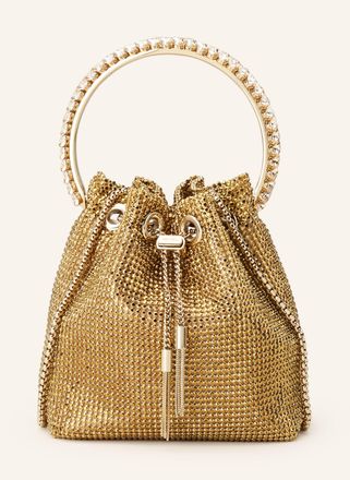 Jimmy Choo London Beuteltasche Bon Bon Mit Schmucksteinen gold