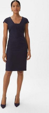 Comma Minikleid Kleid Elegantes Etuikleid mit Kapp&auml;rmeln