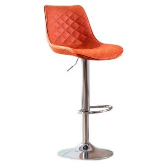 Generic Verstellbarer Drehhocker - Hydraulischer K&uuml;chenstuhl in Tresenh&ouml;he aus Kunstleder f&uuml;r Fr&uuml;hst&uuml;ckspl&auml;tze im Essbereich von Pubs