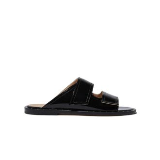 Scarosso Karen Patent Sliders - - Shoes - Damen - Schwarzk - 35 EU