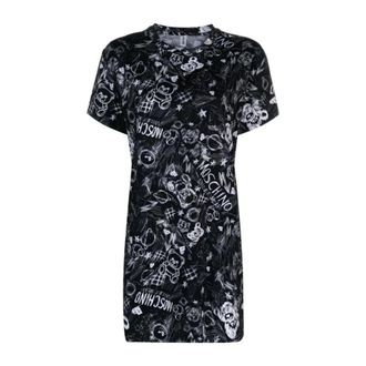 Moschino Underbear Schwarzes Baumwoll-T-Shirt - - Tops - Damen - Schwarzk - M