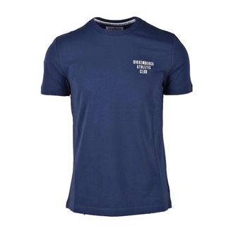 Dirk Bikkembergs Homme, Tops, Bleu, Taille: L Collection de T-shirts en Coton pour Hommes