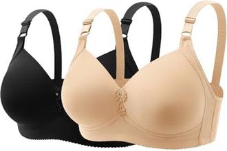 Generic Lingerie forte force de soutien pour femme, bretelles r&eacute;glables, couverture compl&egrave;te, soutien-gorge confortable sans armature, soutien-gorge sans arma