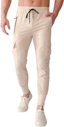 Generic Jogging Homme Pantalon Jogging Homme Pantalon Survetement Homme Confortable Classique - Pantalon Sport Extensible avec Cintrage Cheville - Id&eacute;al Train