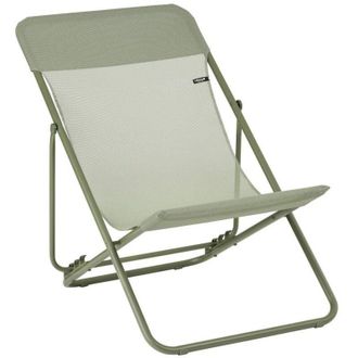 Lafuma Mobilier Lafuma Mobilier - Transat Jardin Pliable - Chilienne Multi-positions - Largeur 58cm - Maxi Transat - Batyline Iso - Vert Moss