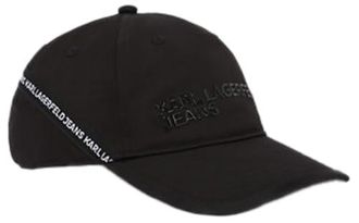 Karl Lagerfeld Nylon Tape Cap Casquette, Noir, Taille Unique Hommes