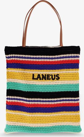 Laneus Crochet shoulder bag with embroidered logo - LANEUS - gender_Woman