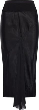 Rick Owens Femme, Jupes, Noir, Taille: 36 FR Gonna A Line Bias Skirt