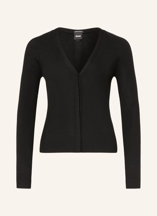 HUGO BOSS Strickjacke Friva schwarz