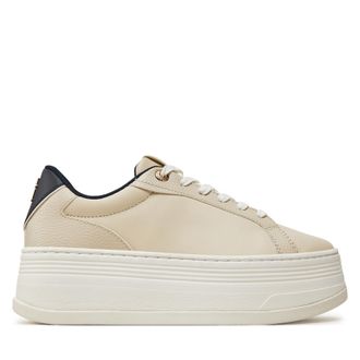 Tommy Hilfiger Sneakers Tommy Hilfiger Th Platform Sneaker Triangle FW0FW08115 Beige