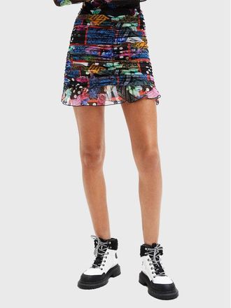 Desigual Minirock MONSIEUR CHRISTIAN LACROIX Party 22WWFK04 Bunt Slim Fit