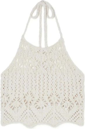 Alanui Femme, Tops, Blanc, Taille: 40/42 FR Lagoon Romance Crochet Top